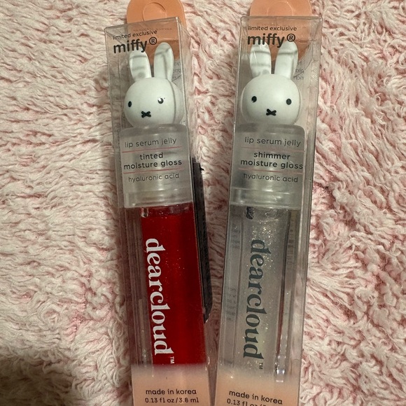 miffy | Makeup | Miffy Lip Serum Jelly Gloss Red And Silver | Poshmark